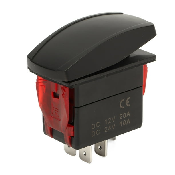 Double Pole Single Throw Switch,5Pin Marine Rocker Switch Boat Rocker ...