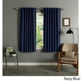 Aurora Home Solid Insulated Thermal Blackout 63-inch Curtain Panel Pair ...
