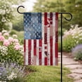 American Flag Patchwork Garden Flag, Rustic Patriotic USA Flag, Country ...