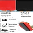 DHS Ping Pong Paddles Professional Table Tennis Racket with Hurricane ...