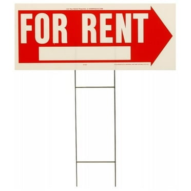 For Rent Sign 18"x24" Aluminum Sign - Walmart.com