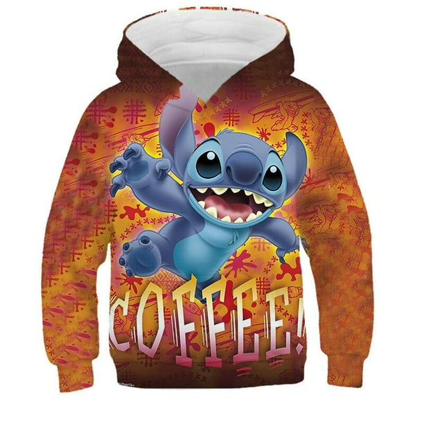2022 Boys Cool Stitch Pattern 3D Hoodie Fall Teen Kids Stitch Hoodie ...