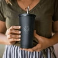Cancer 17oz Insulated Tumbler with Lid & Stainless Steel Straw – Double ...