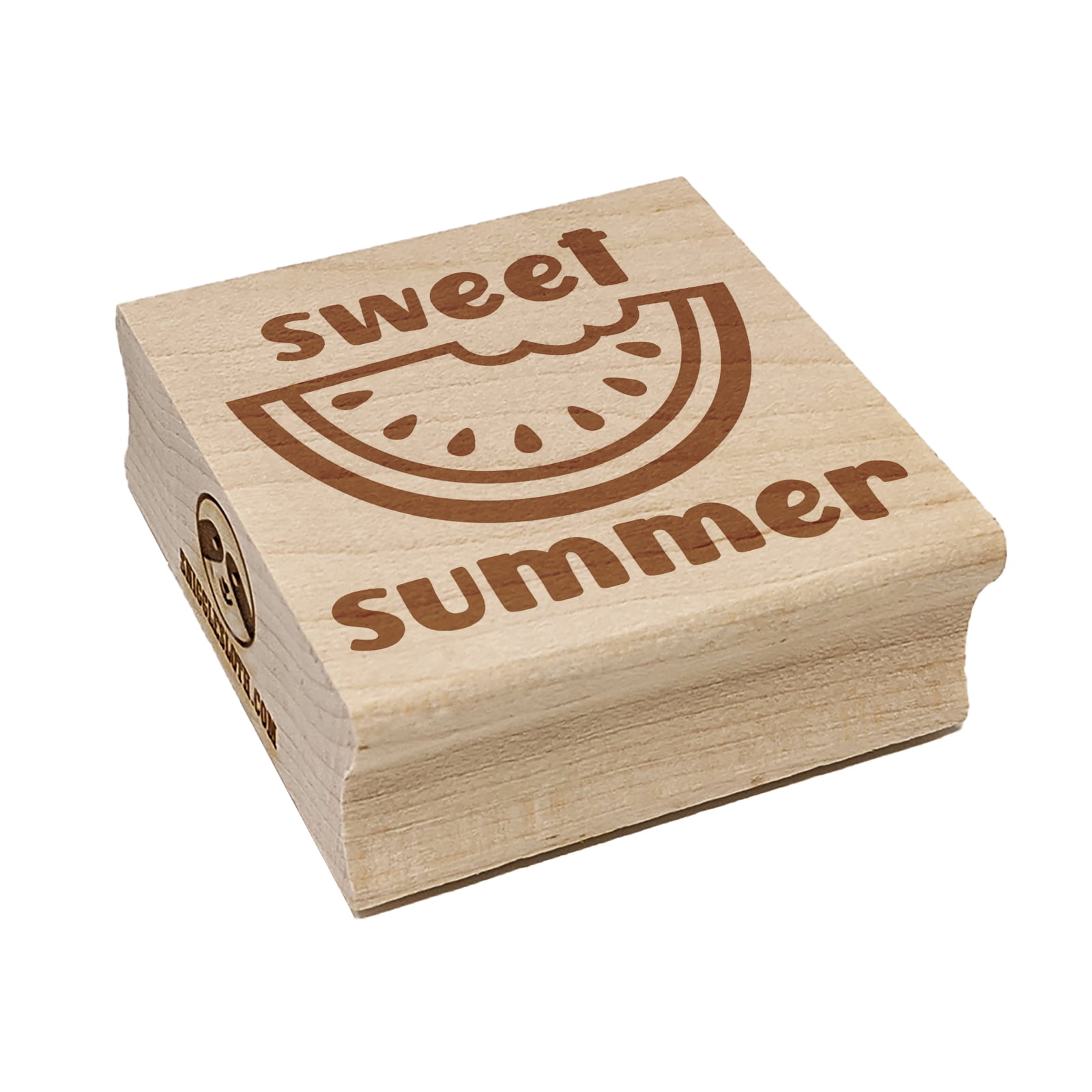Sweet Summer Watermelon Square Rubber Stamp Stamping Scrapbooking ...