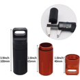 Outdoor Waterproof EDC Survival Container Capsule, Airtight Aluminum ...