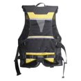 Tool Apron, Tool Vest, Black/Yellow/Gray, Polyester, 16 Pockets ...