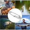 RVKXHD Fishing Swivels Snaps 30Pcs Kit 18x60mm-Stainless Steel Rod ...