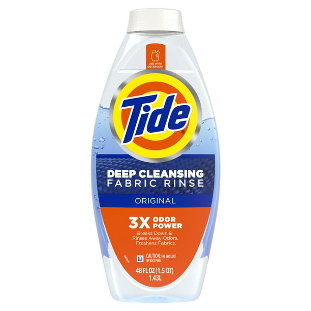 Tide Deep Cleansing Liquid Fabric Rinse with 3X Odor Power, Original ...