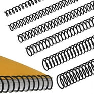 11mm (7/16") Double Loop Wire Binding Combs, 20 Pcs Metal Twin Loop Binding Coils 70 Sheet ...