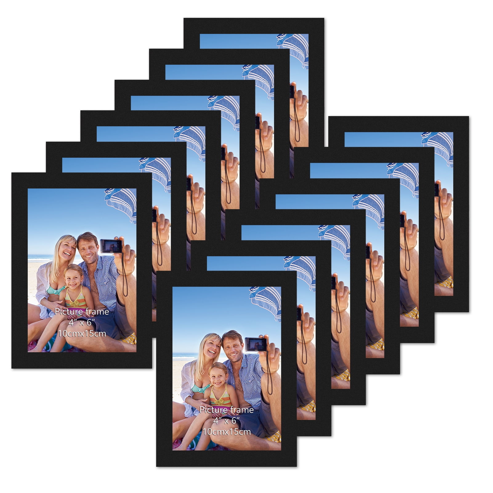 12 Pack 4x6 Magnetic Picture Frame,4 by 6 Photo Frame for Wall Mount ...