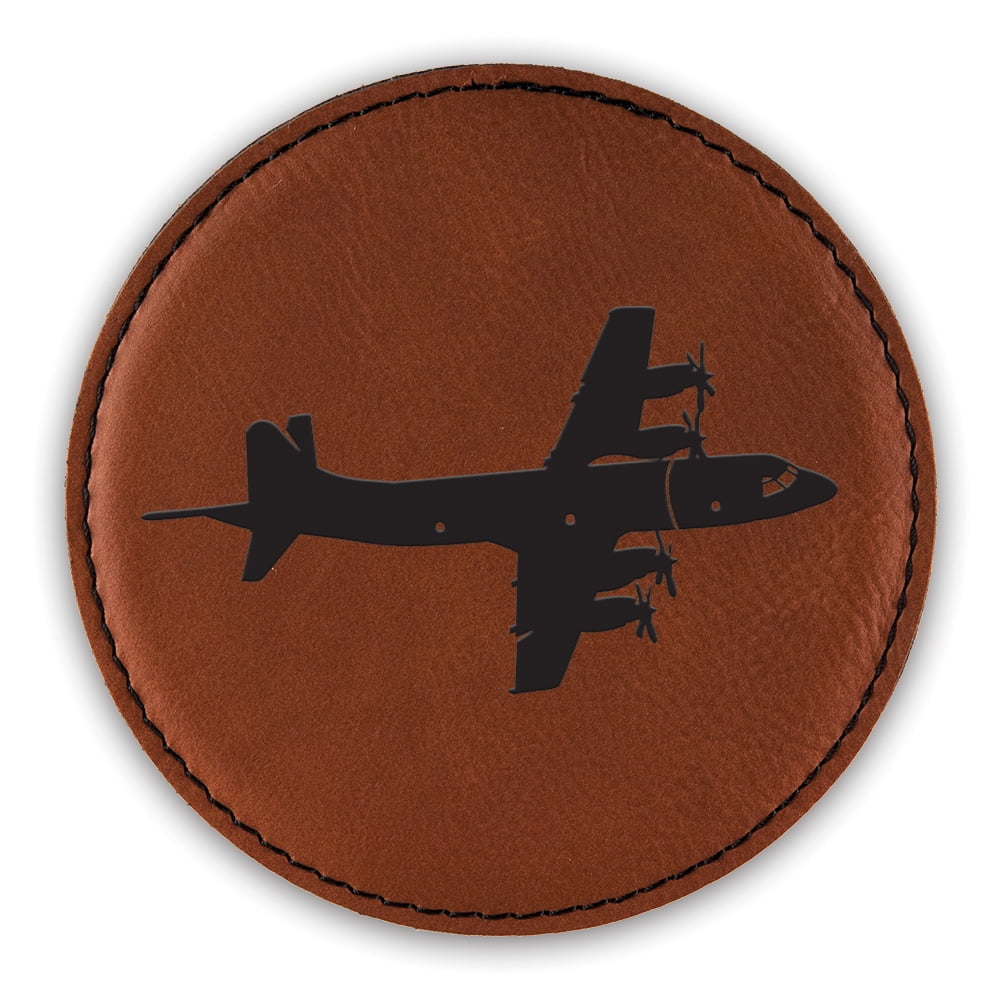 P-3 Orion Coaster Laser Engraved Leatherette - Round Coasters - Many ...