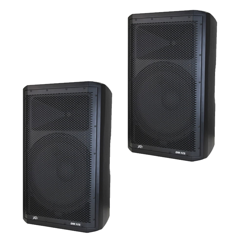 (2) Peavey DM 115 Dark Matter Pro Audio DJ 700W Powered 15" PA Speaker ...