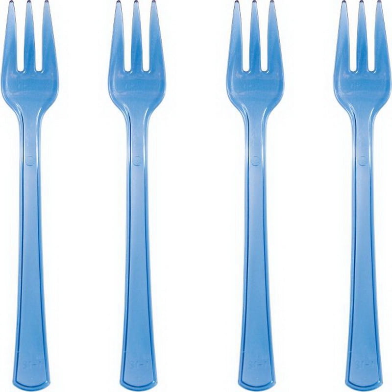 Translucent Blue Mini Appetizer Forks 24 Pack - Walmart.com