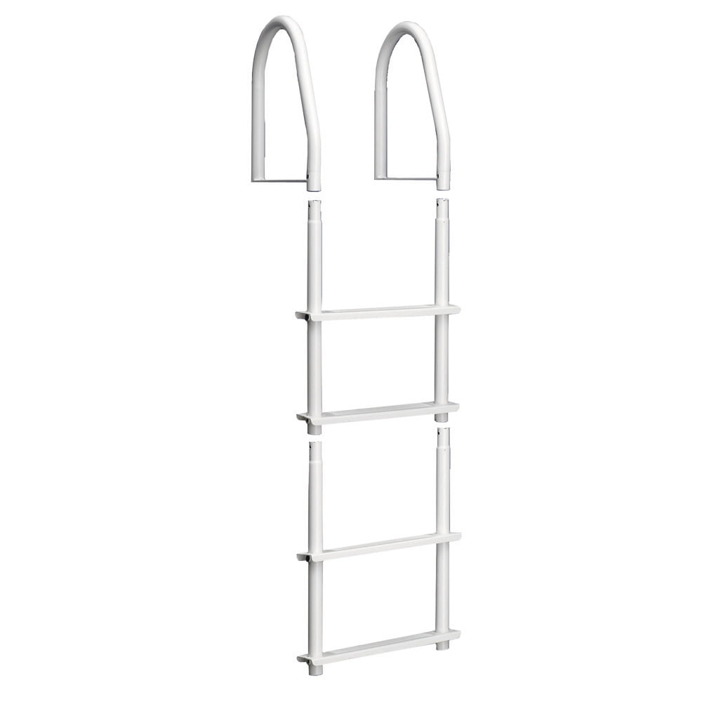 Dock Edge Fixed 4 Step Ladder Bright White Galvalume - Walmart.com