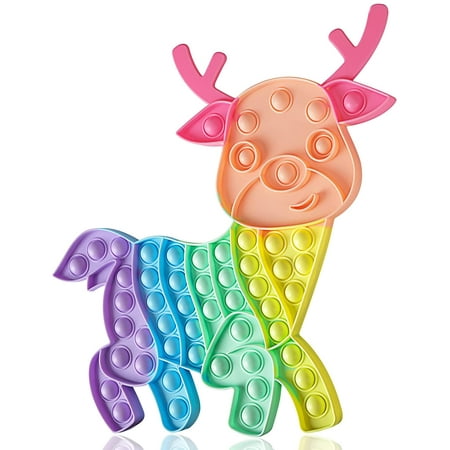 IGUOHAO Pop Fidget Sensory IGUOHAO , Cute Elk Fawn Pop IGUOHAO Push it ...