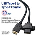 PatungKu Fast Speed Type E to USB 3.2 Gen 2 Female Front Panel Adapter ...