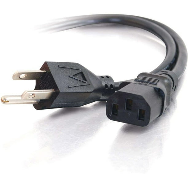 C2G 6ft 16 AWG Universal Power Cord (NEMA 5-15P to IEC320C13) - 6ft ... C2G 6ft 16 AWG Universal Power Cord (NEMA 5-15P to IEC320C13) - 6ft ...