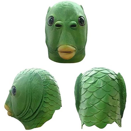 Fish Mask Funny Cosplay Costume Headgear Unisex Carnival Party Fish ...