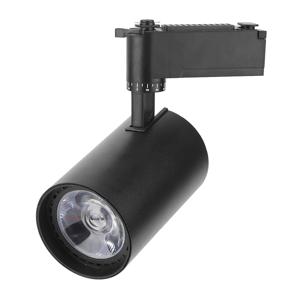 Foco LED de riel negro, ajustable, 220 V, 30 W, brillo natural de 4000 ...