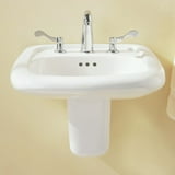 0958.008EC.020 Murro Wall Mounted Lavatory with Three Faucet Holes (8 ...