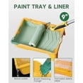 Paint Roller Kit with Extension Pole - 9 Inch Paint Roller with Tray ...