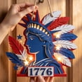 4th of July Lighted Statue of Liberty Ornament, Patriotic Red White ...