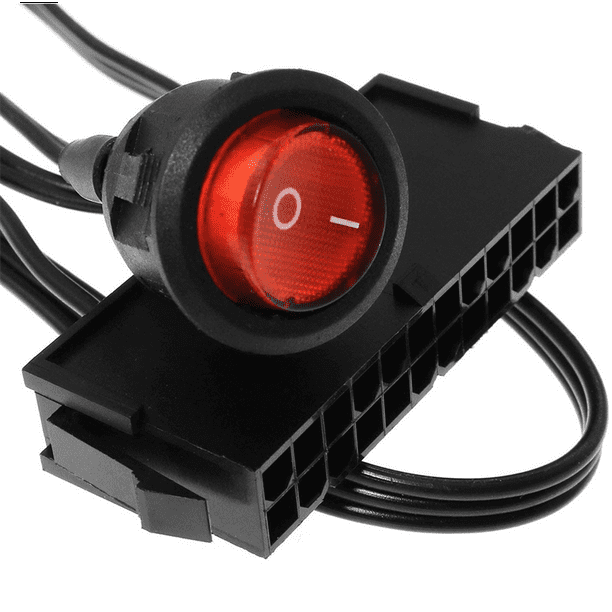 4PCS 50cm Cable Copper Tin Wire 24-Pin Female ATX PSU PC Power Supply ...