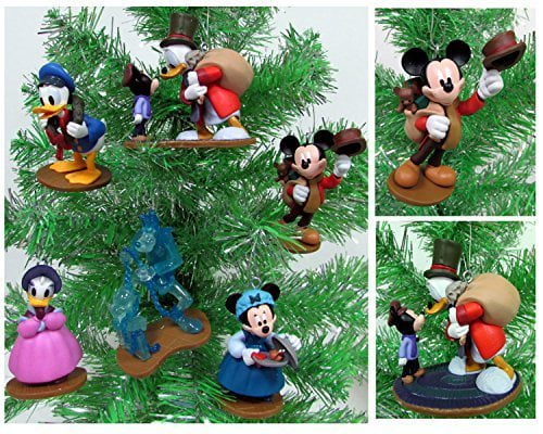 MICKEY'S CHRISTMAS CAROL 6 Piece Christmas Tree Ornament Set With Bob ...