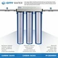 iSpring 3 Stage 20'' Whole House Water Filter System with 3/4'' NPT 3 ...