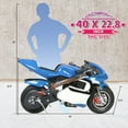 Mini Gas Power Pocket Bike for Kids Motorcycle, 40CC 4-Stroke Ride on ...