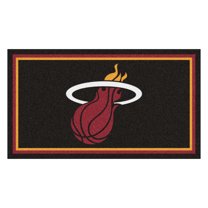 Free Shipping! Fanmats NBA Miami Heat 8'x10' Ultra Plush Nylon Area Rug ...