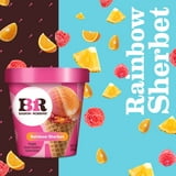 Baskin-Robbins Rainbow Sherbet-Pineapple, Orange, and Raspberry Flavors ...