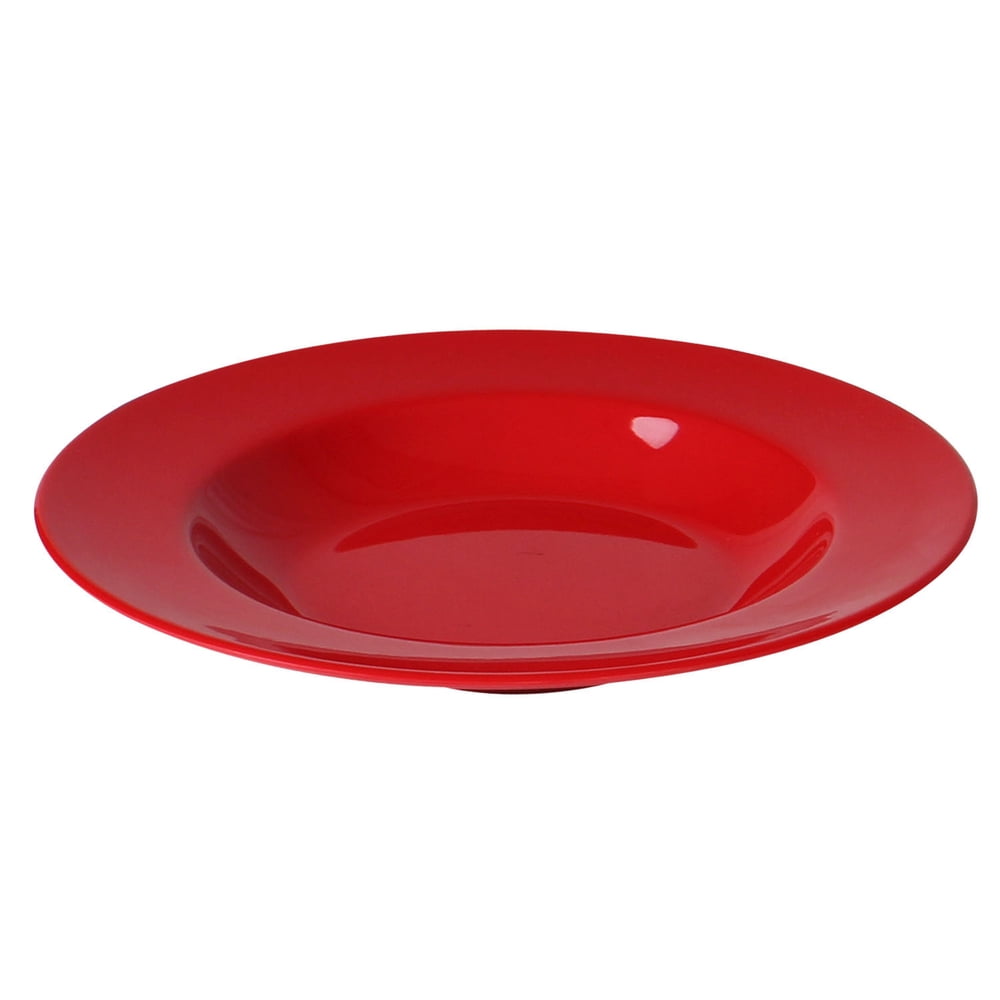 Excellante Color pure red melamine dinnerware collection 16 oz, 11 1/4 ...