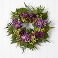 Nearly Natural Plastic Wreath, 24" (Assorted Colors) - Walmart.com