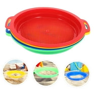 Lzvxtym Long Handle Beach Sand Sifter, 2Pcs Metal Sieve Scoops for ...