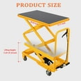 Telyswee Hydraulic Lift Table with 48" Height, 500 lbs Load Capacity ...