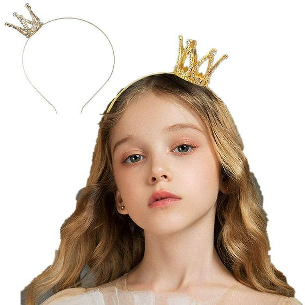 Liangnv Corona de cumpleaños brillante Tiara para niñas Princesa ...