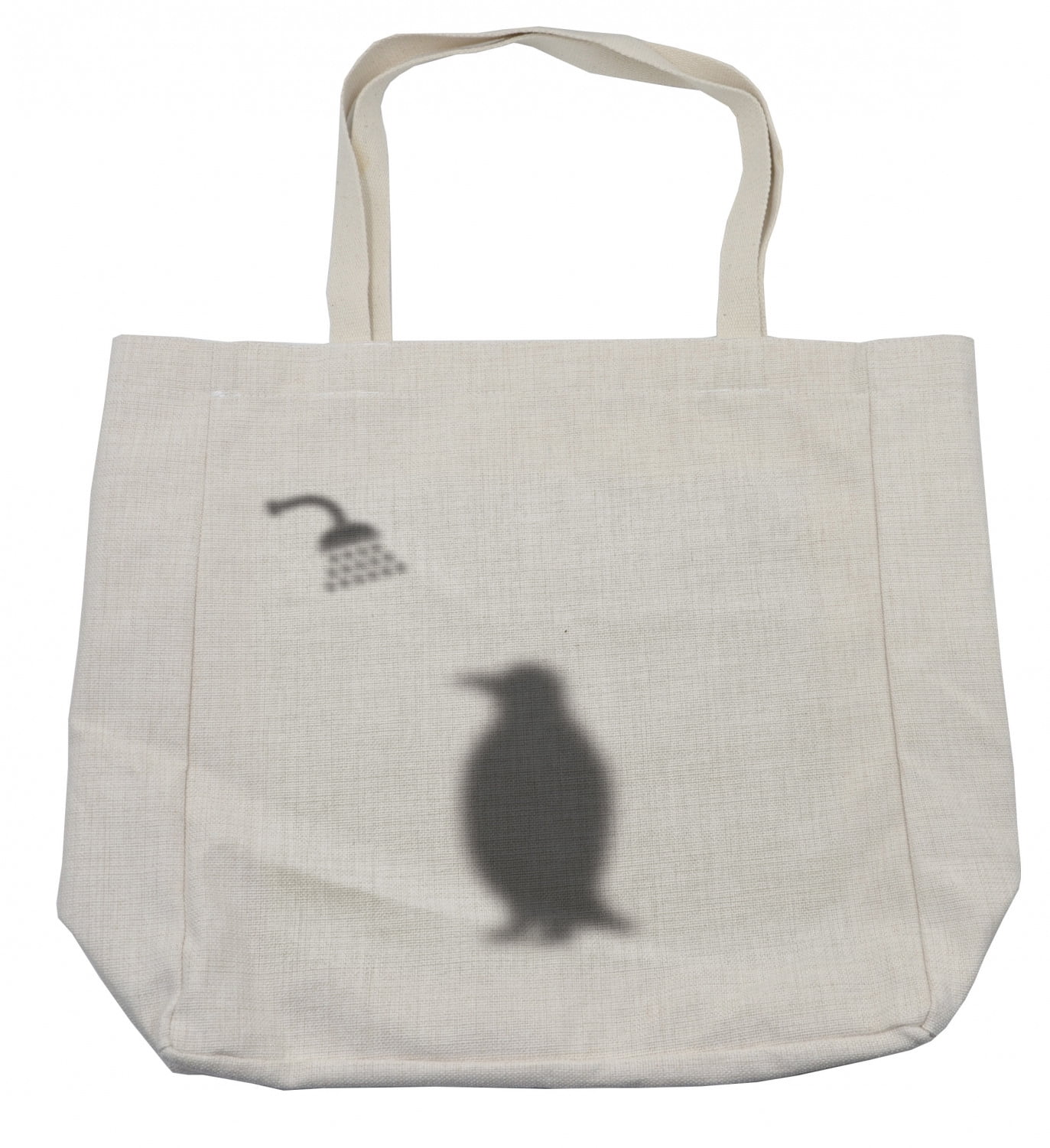 Penguin Shopping Bag, Illustration with Polar Animal Silhouette ...