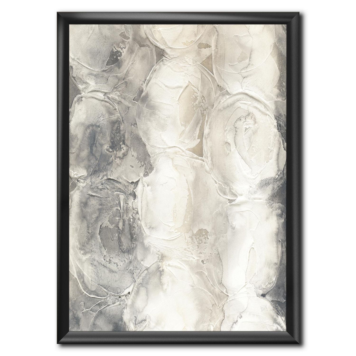 Click here for Designart Gray Circles I Framed Wall Art 30 X 40 prices