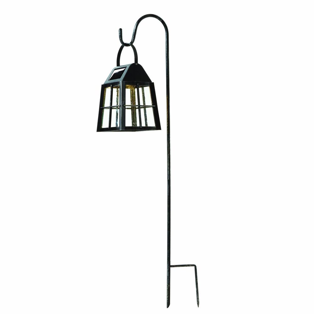 Deck Impressions Farmhouse Solar Shepherd’s Hook Path Light and ...