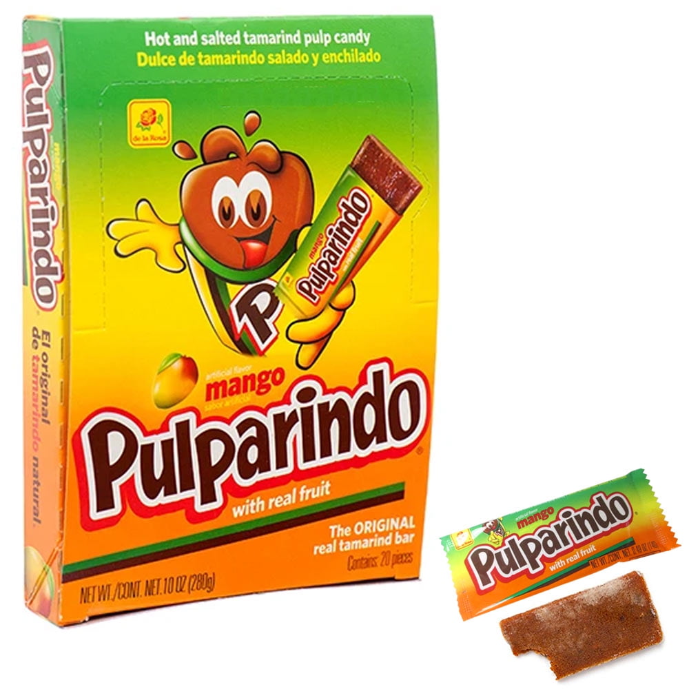 20 PC De la Rosa Pulparindo Mango Tamarind Pulp Candy Mexican Hot and ...