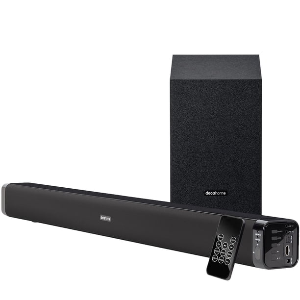 Deco Home 60W Soundbar with Subwoofer - Premium 2.1 Channel Audio ...
