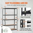 VEVOR Storage Shelving Unit Garage Storage Rack 5-Tier Adjustable 2000 ...