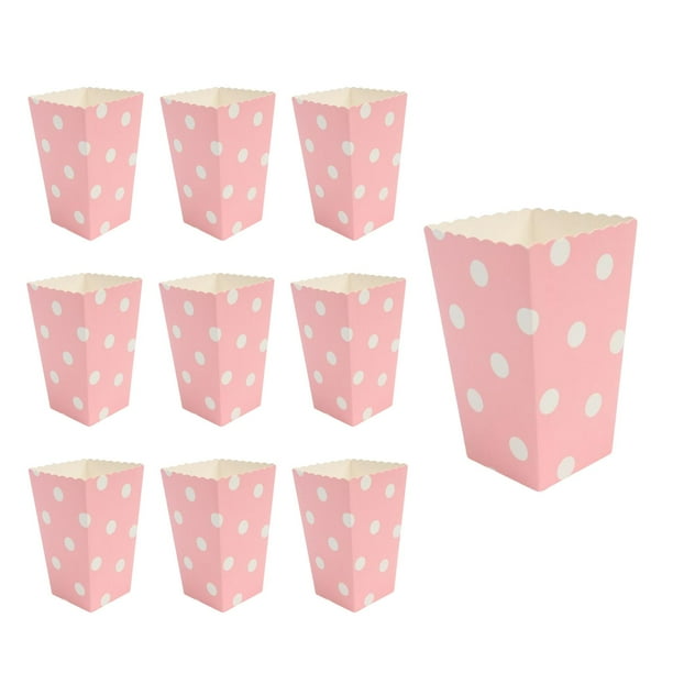 10x Candy Cardboard Container es Holder for Theater Wedding Movie Pink ...