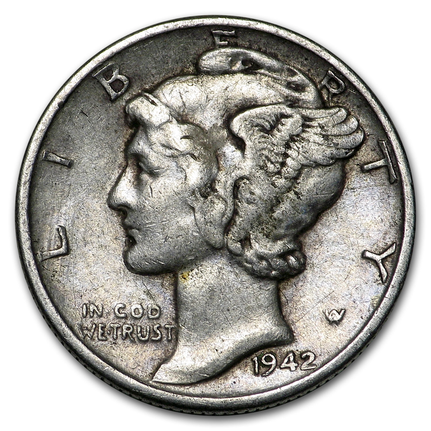 1942 Mercury Dime Good VF Walmart Walmart