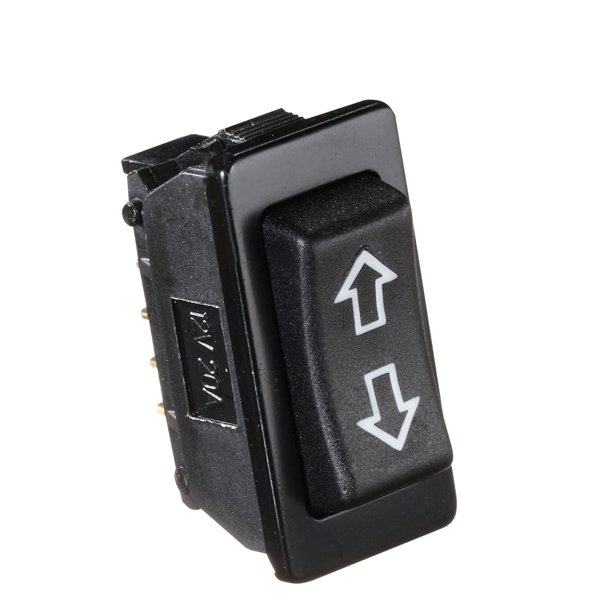RV Designer S125 DC Rocker Switch With Plate - 40 Amp, Black - Walmart.com
