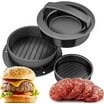 Meykers Metal Meat Maker Burger Press with 100 Patty Papers, Hamburger ...