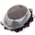 20mm Curly Men's Hair Wigs - Durable and Stylish Transparent Daily Wear ...