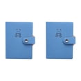 2 Pack Blue Executive Pocket Notebooks, 3"x4.3" Thin Compact Document ...