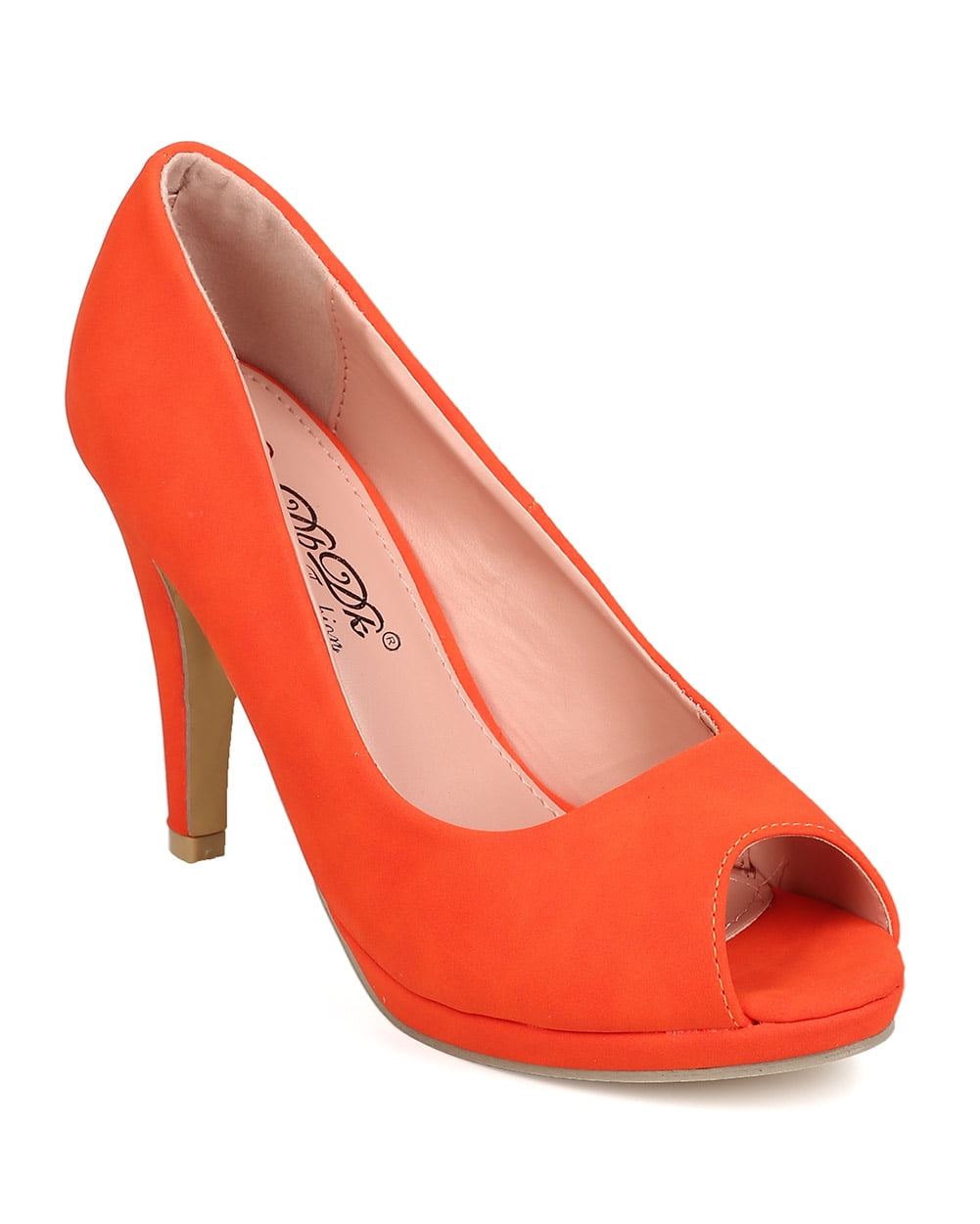 New Women DbDk Afton-3 Nubuck Peep Toe Stiletto Pump - Walmart.com